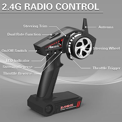 VOLANTEXRC Atomic Brushless Remote Control Outdoor Electric Racing Boat ...