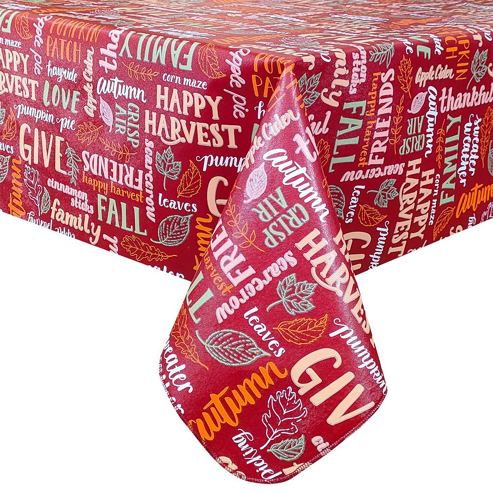 Celebrate Together™ Fall Word Toss Vinyl Tablecloth