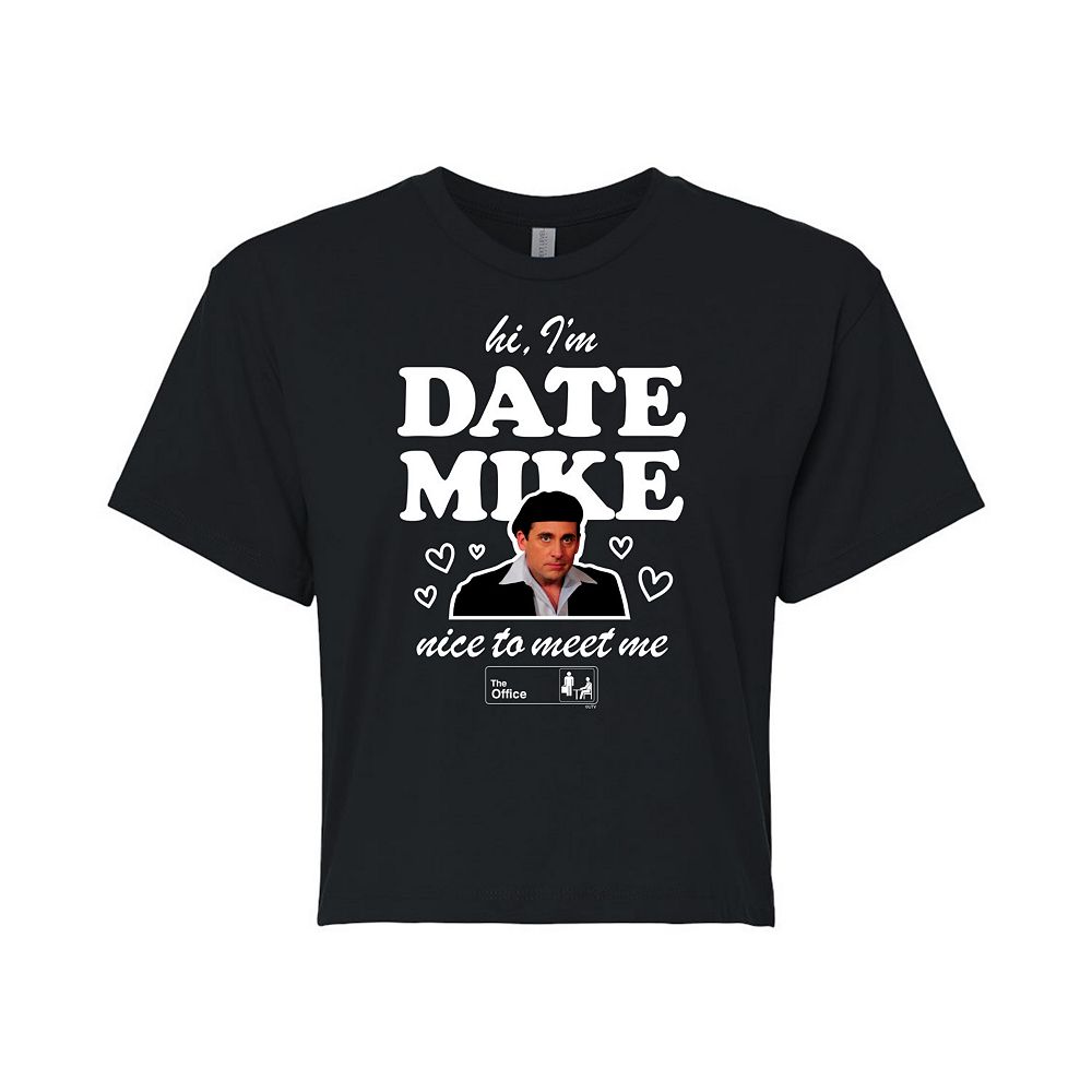 Juniors' The Office Date Mike Cropped Tee