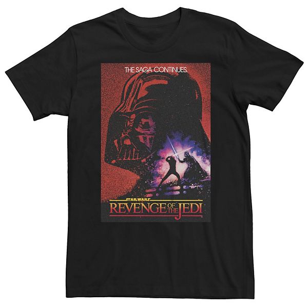 Bit & Tall Star Wars Return of the Jedi The Saga Continues Poster Tee