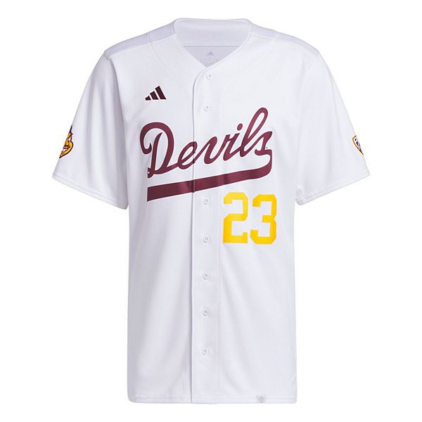 Men's adidas White Arizona State Sun Devils Team Baseball Jersey