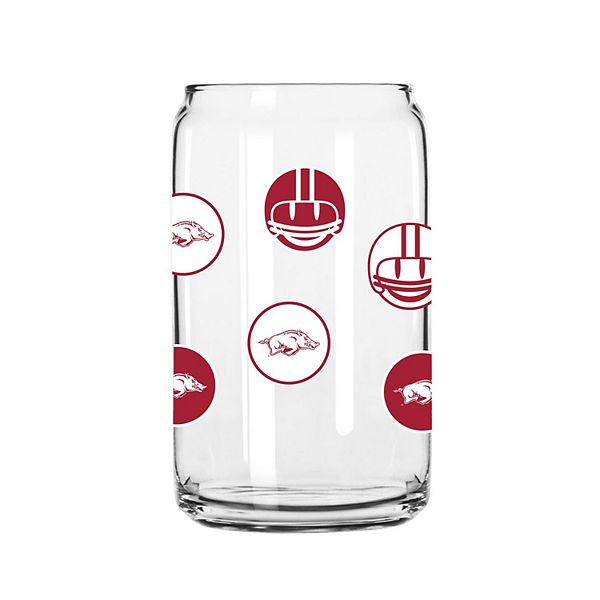 Arkansas Razorbacks 16oz. Smiley Can Glass