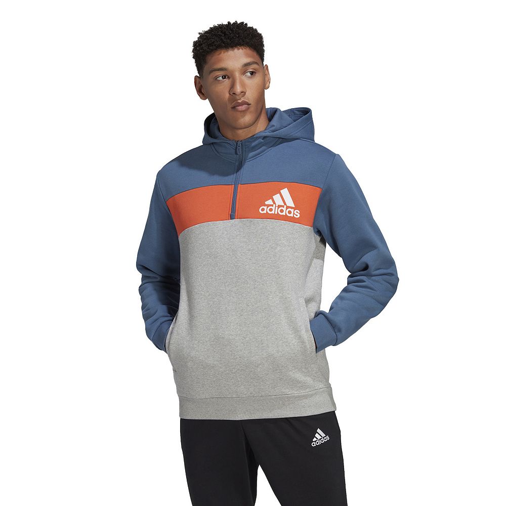 Men's adidas Quarter-Zip Hooded Track Top