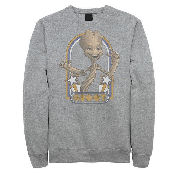 Big & Tall Marvel Guardians of The Galaxy Groot Retro Star Portrait ...