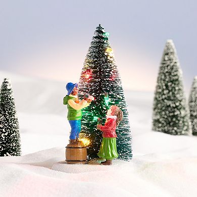 St. Nicholas Square® Decorating the Tree Village Light-Up Table Decor