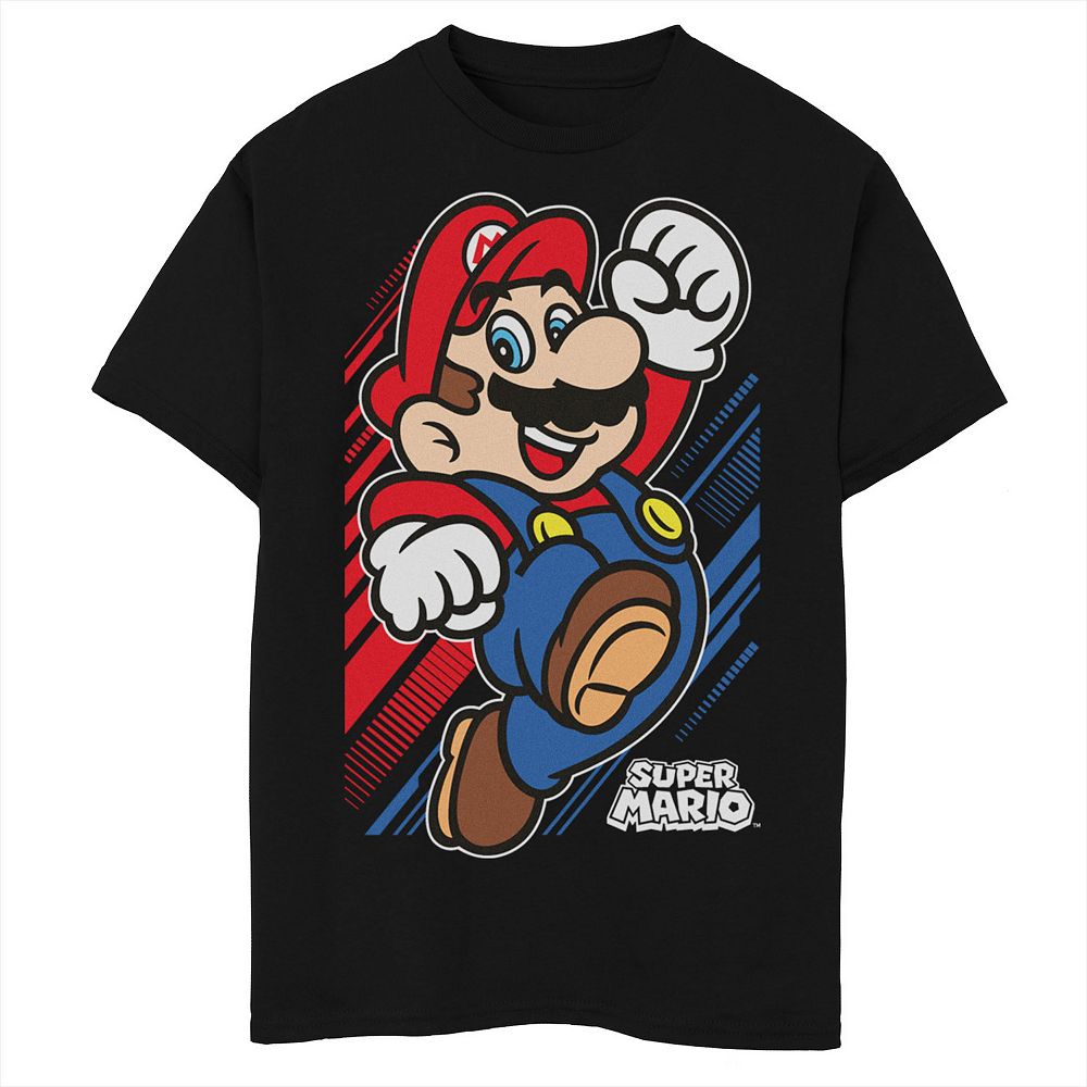 Boys 8-20 Nintendo Mario Wind Sprint Picture Graphic Tee