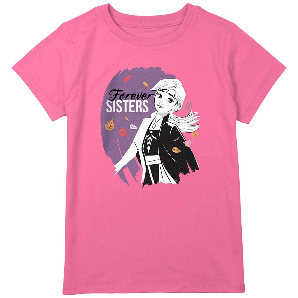 Disney's Frozen 2 Anna Girls 8-20 Forever Sisters Portrait Graphic Tee