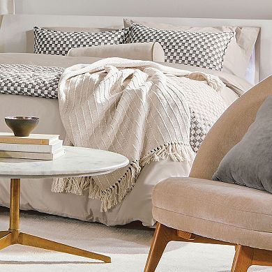 Nate Home by Nate Berkus Textured Cotton Throw Blanket