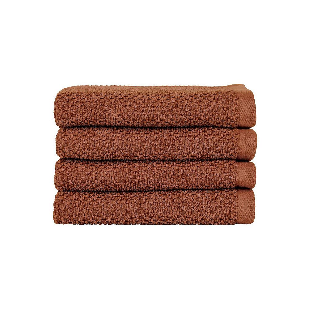 Nate Home by Nate Berkus Cotton Textured Weave 4-Piece Washcloth Set