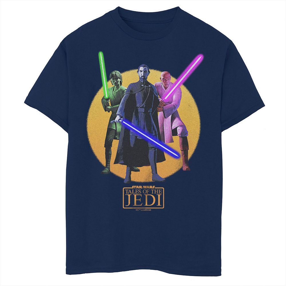 Boys 6-20 Husky Star Wars Tales Of The Jedi Saber Trio Graphic Tee