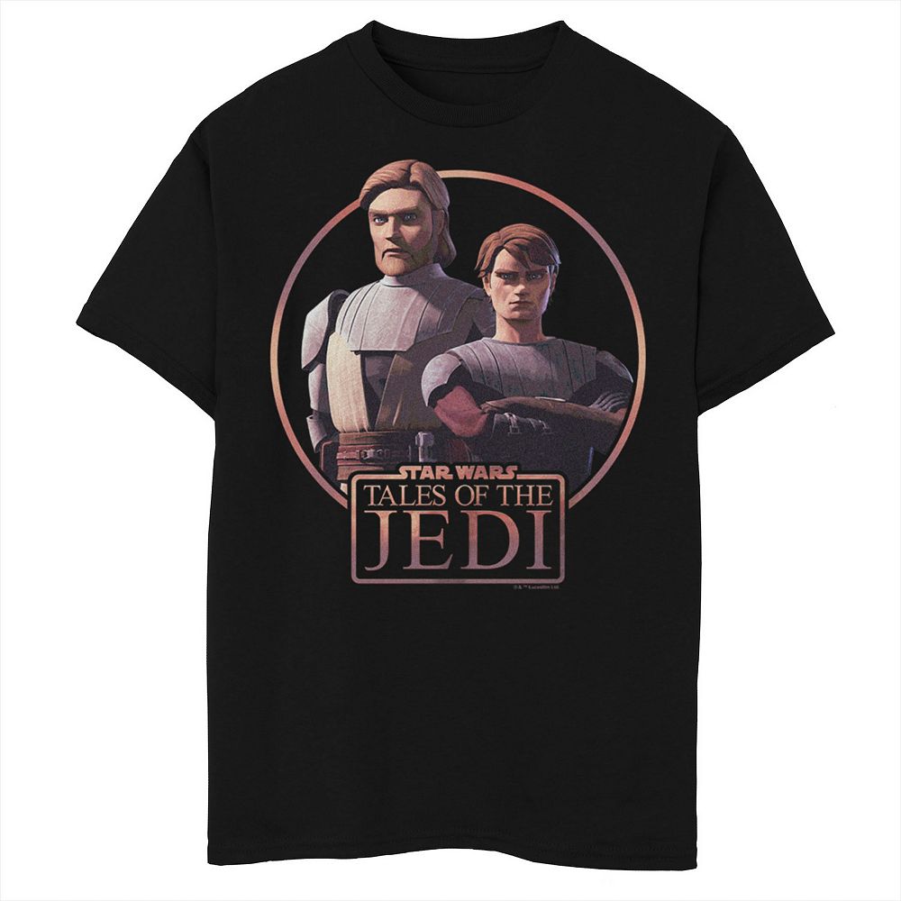 Boys 6-20 Husky Star Wars Tales Of The Jedi Obi Anakin Graphic Tee