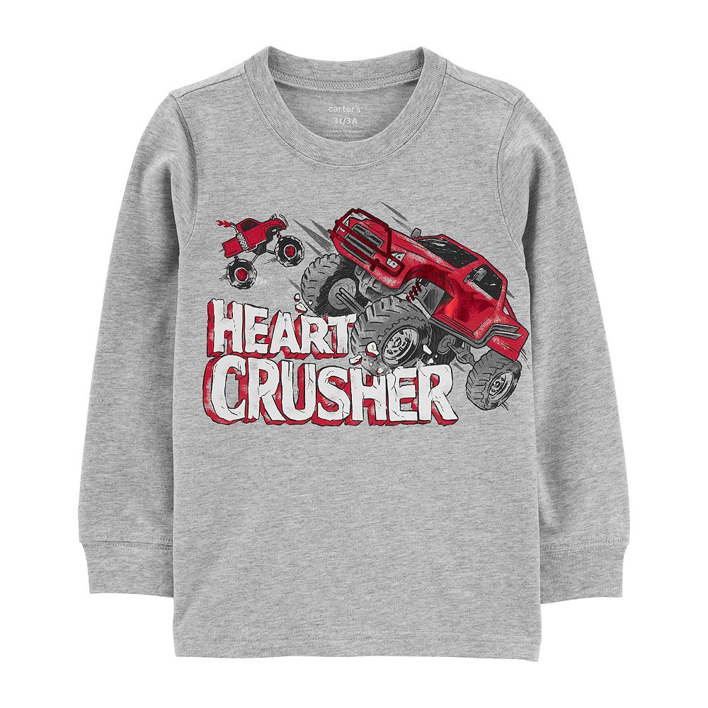 Baby Boy Carter's Dinosaur "Heart Crusher" Valentine's Day Graphic Tee