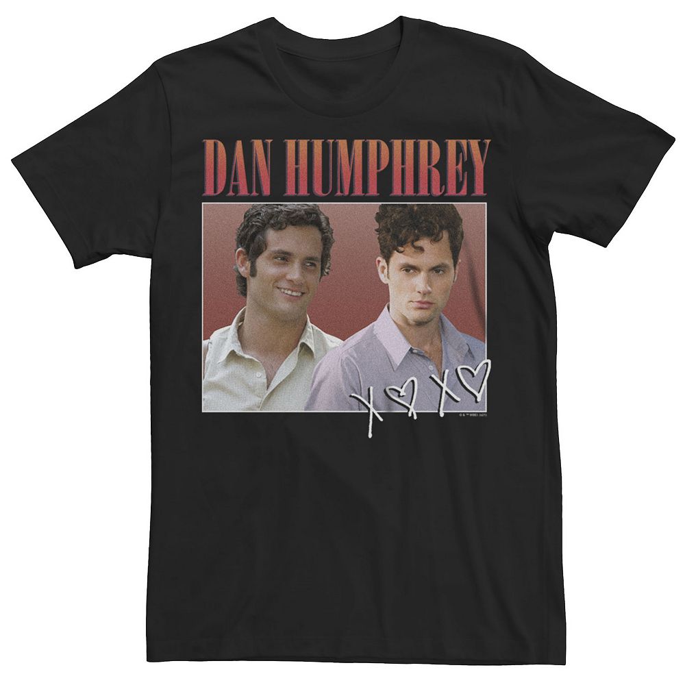 Juniors' Gossip Girl Dan Humphrey Portrait XOXO Hearts Graphic Tee