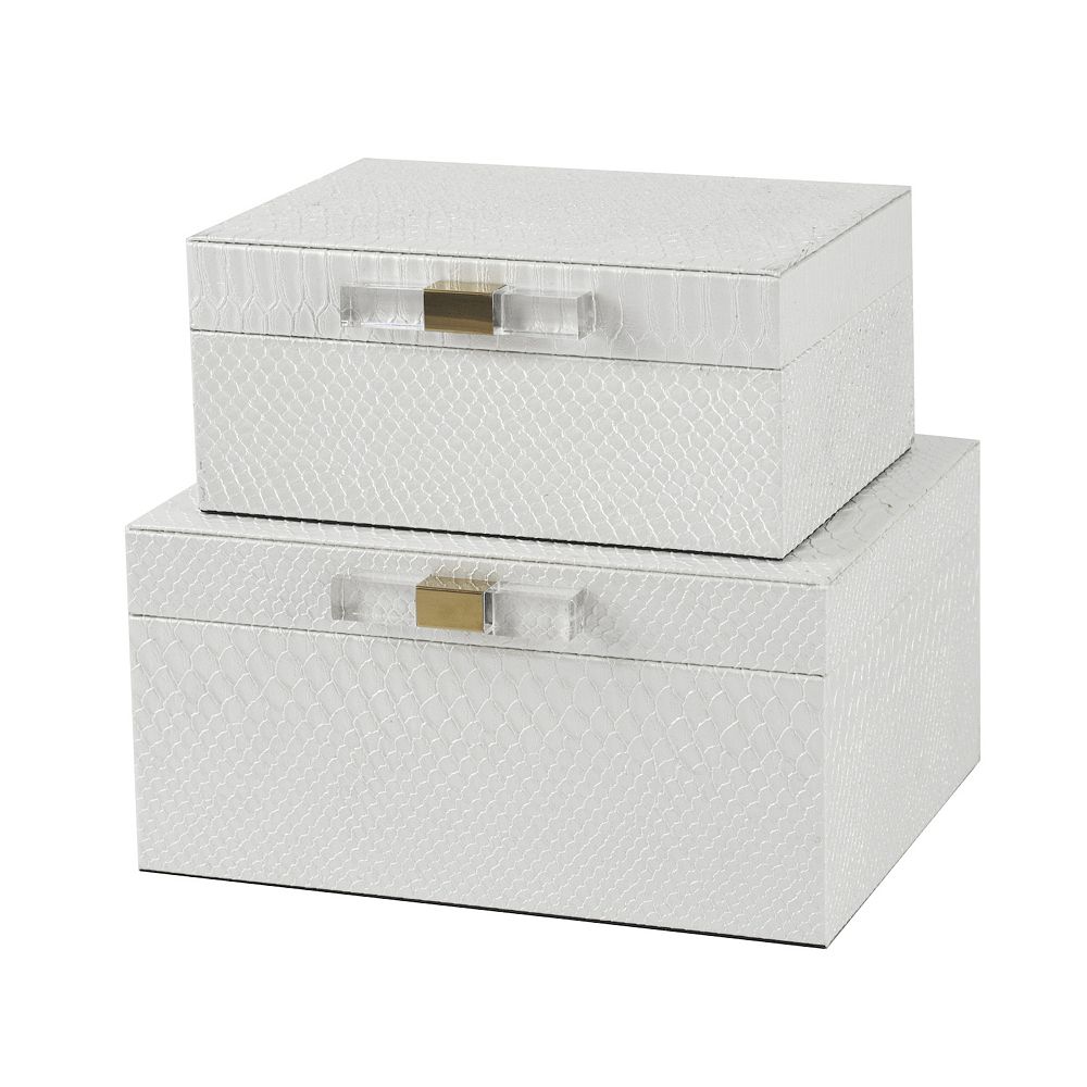 A&B Home Helga Decorative Box Table Decor 2-piece Set
