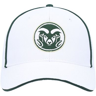 Men's Colosseum White Colorado State Rams Take Your Time Snapback Hat