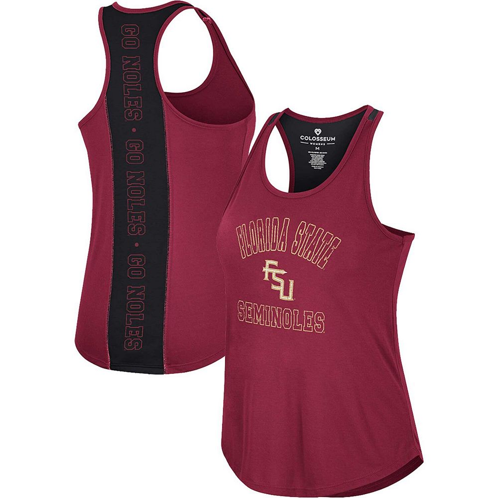 Women's Colosseum Garnet Florida State Seminoles 10 Days Racerback ...