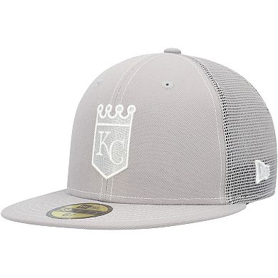 Men's New Era Gray Kansas City Royals 2023 On-Field Batting Practice ...