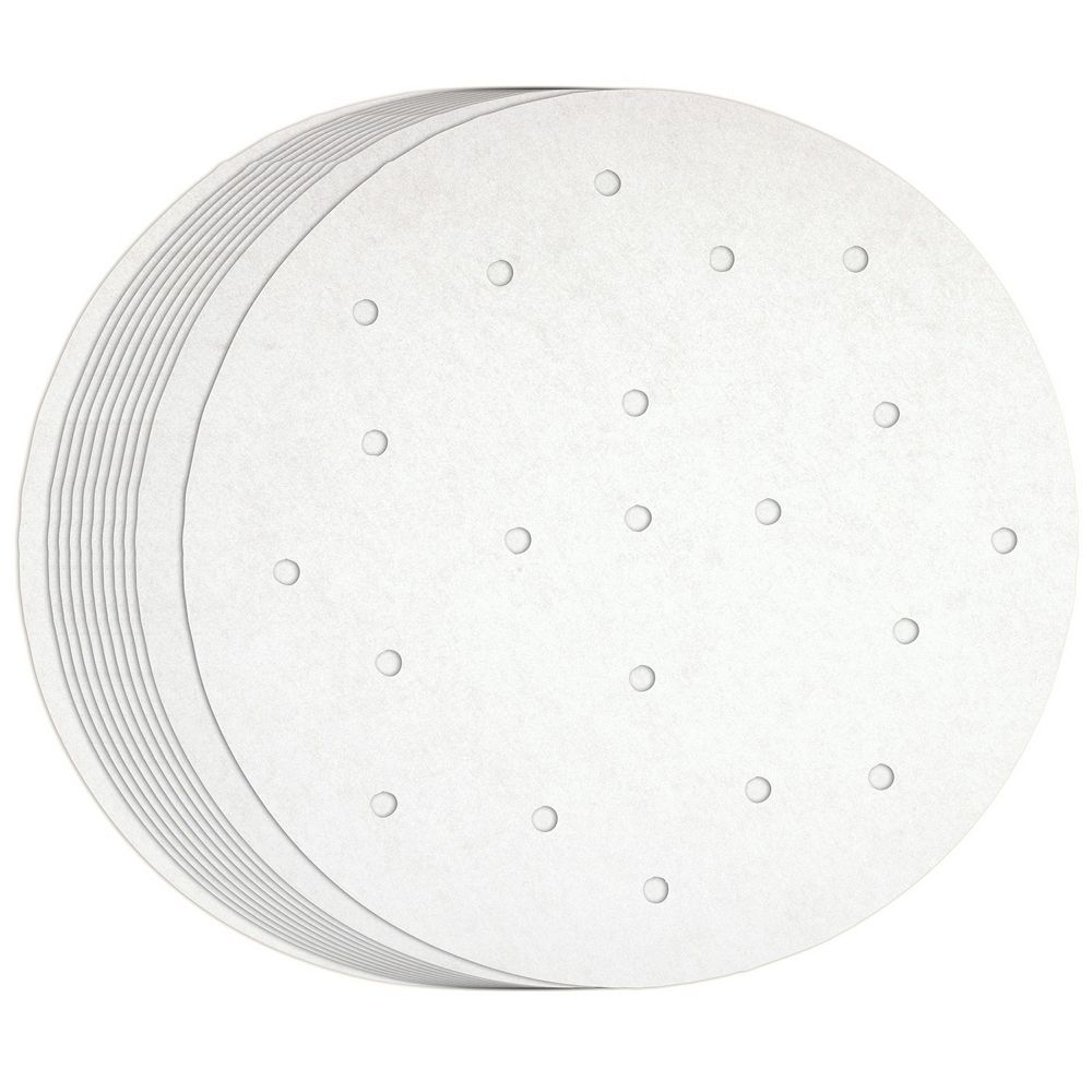 100 Pack Parchment Paper Rounds with Holes for Air Fryer Basket, 8 in ...