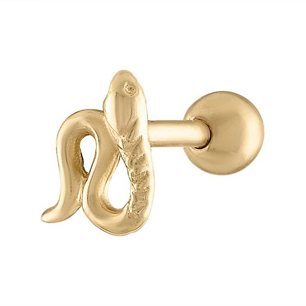 Amella Jewels 10k Gold Snake Cartilage Earring