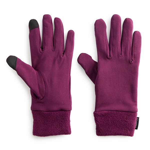 Women's Cuddl Duds® Jersey Cuff Fleece Touchscreen Gloves