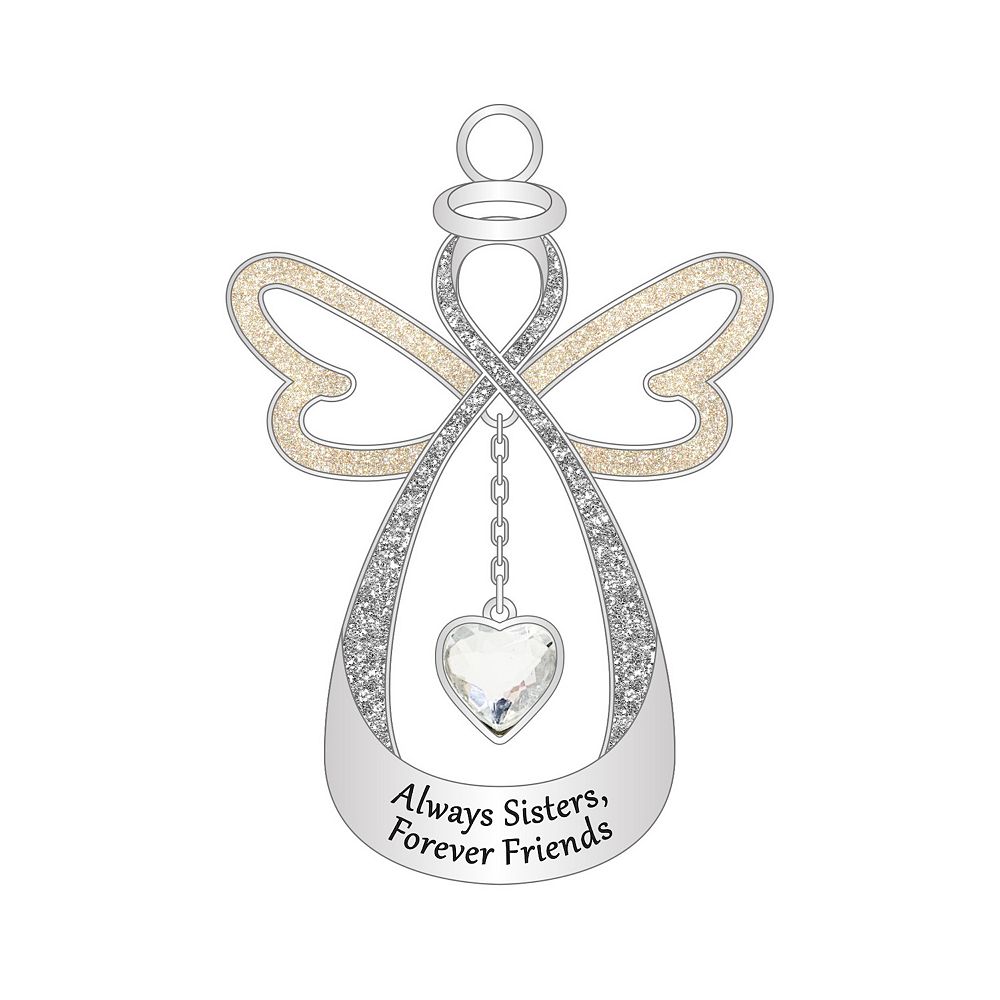 Angel Sentiment Always Sisters, Forever Friends Ornament