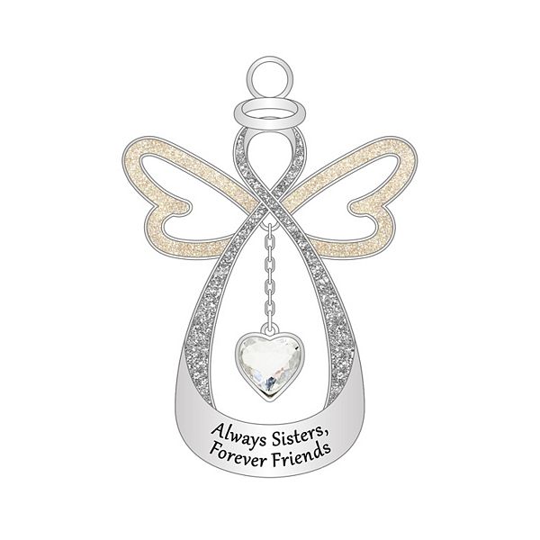Angel Sentiment Always Sisters, Forever Friends Ornament