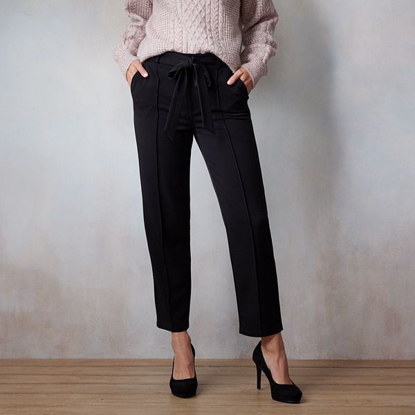 Womens Lc Lauren Conrad Tie Front Pintuck Pants 3269