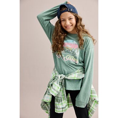 Girls 6-20 SO® Oversized Graphic Tee in Regular & Plus Size