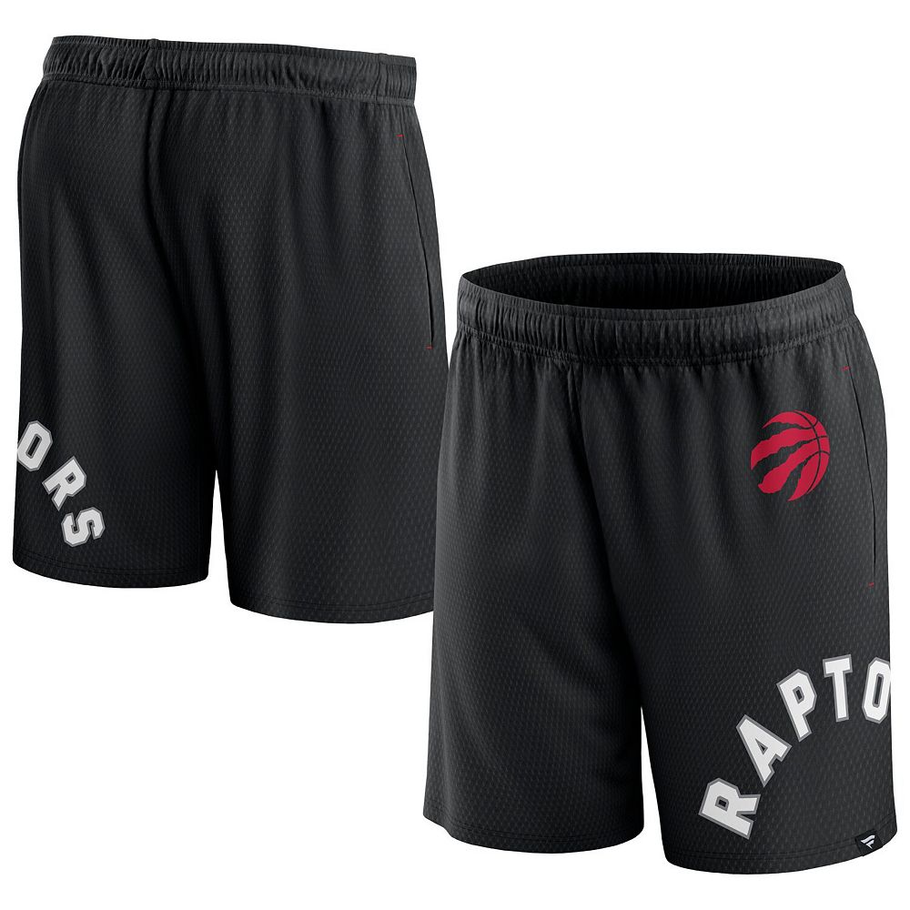 Men's Fanatics Branded Black Toronto Raptors Free Throw Mesh Shorts