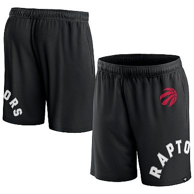 Men's Fanatics Branded Black Toronto Raptors Free Throw Mesh Shorts