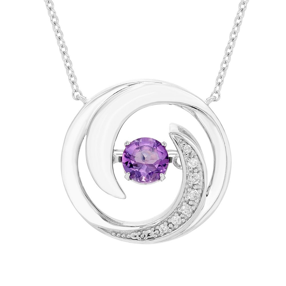Boston Bay Diamonds Brilliance in Motion Sterling Silver Amethyst ...