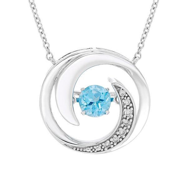 Boston Bay Diamonds Brilliance in Motion Sterling Silver Blue Topaz ...