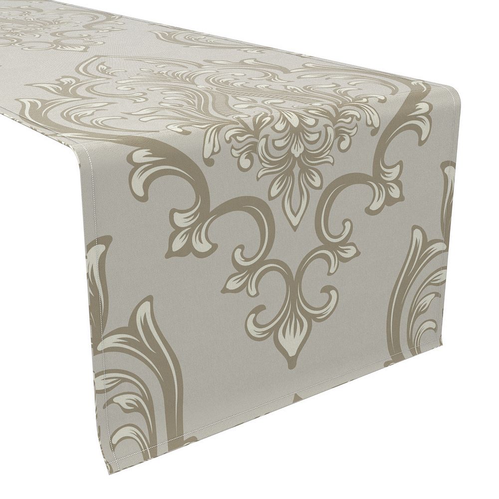 Table Runner, 100% Cotton, 16x90", Floral 150