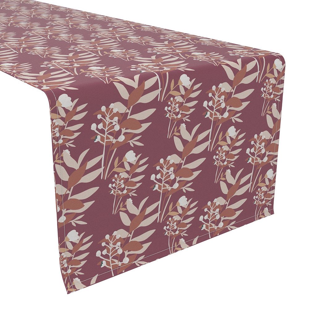 Table Runner, 100% Cotton, 16x108", Autumn Branches