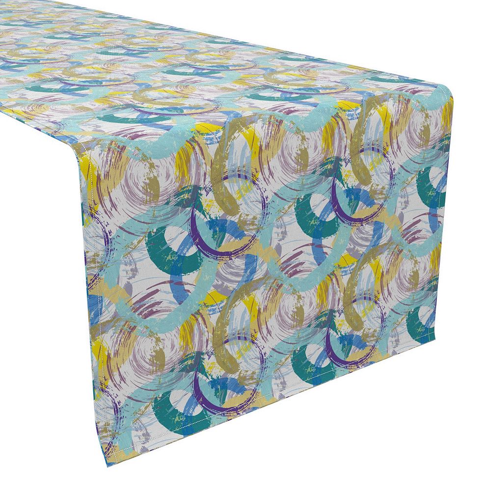 Table Runner, 100% Cotton, 16x90", Floral 190