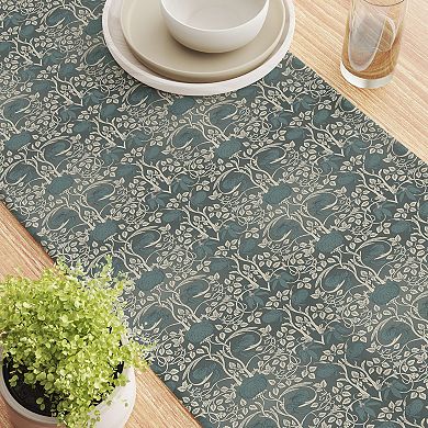 Table Runner, 100% Cotton, 16x108", Floral 49