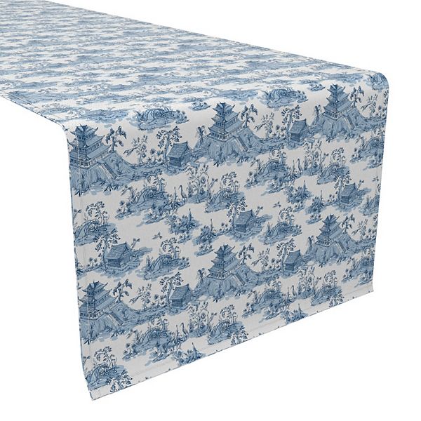 Table Runner, 100% Cotton, 16x90", Floral 187
