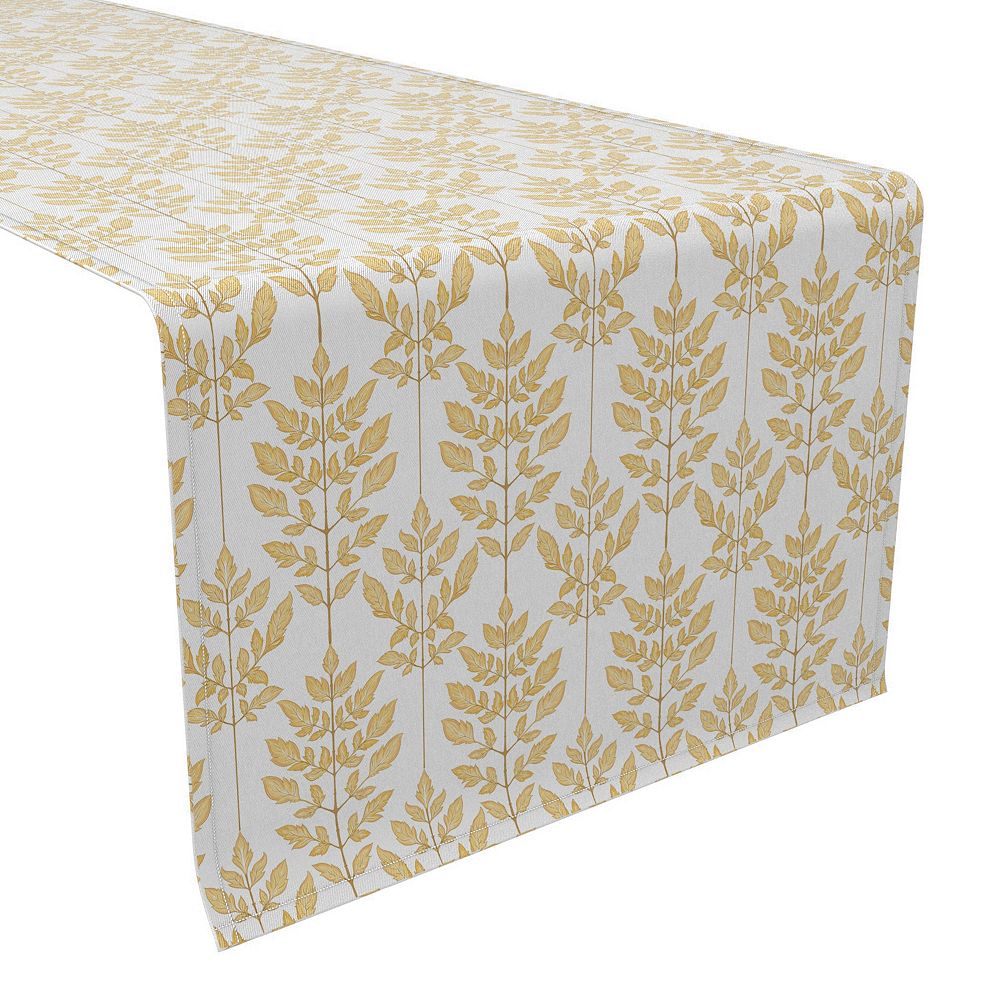 Table Runner, 100% Cotton, 16x90", Floral 101