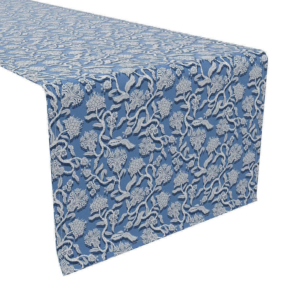 Table Runner, 100% Cotton, 16x90", Floral 179