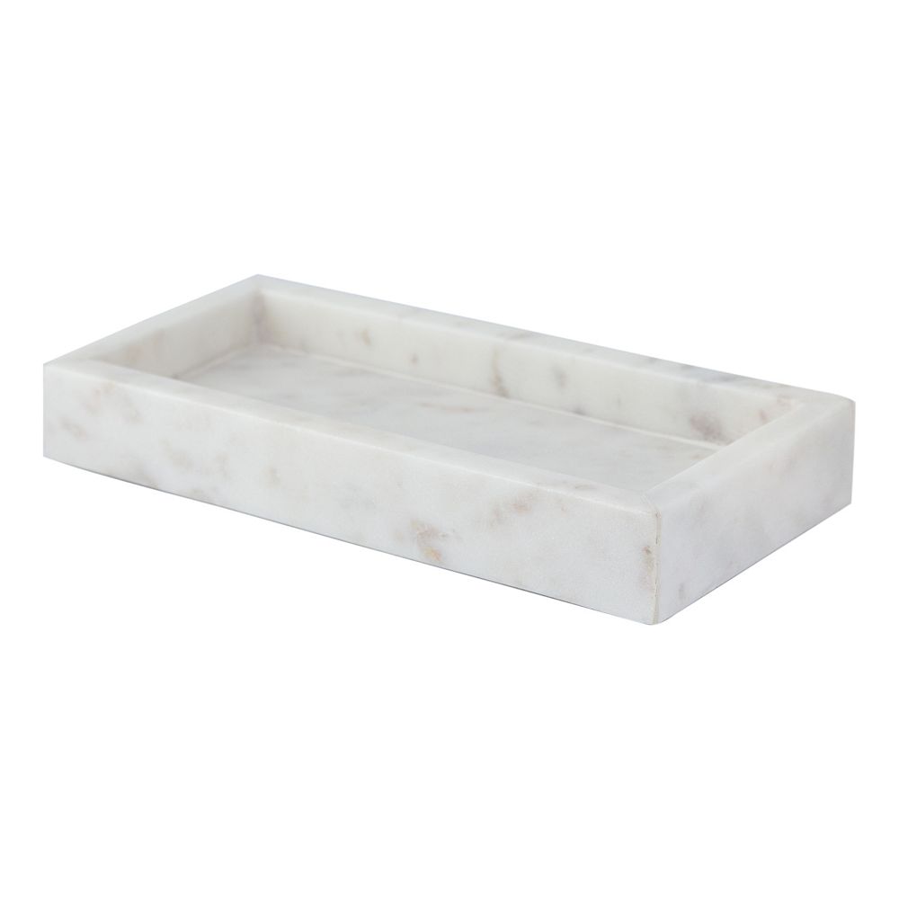 A&B Home Decorative Rectangular Marble Tray Table Decor