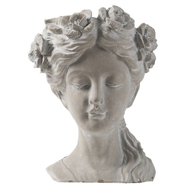 A&B Home Classical Woman Bust Statue Planter Table Decor