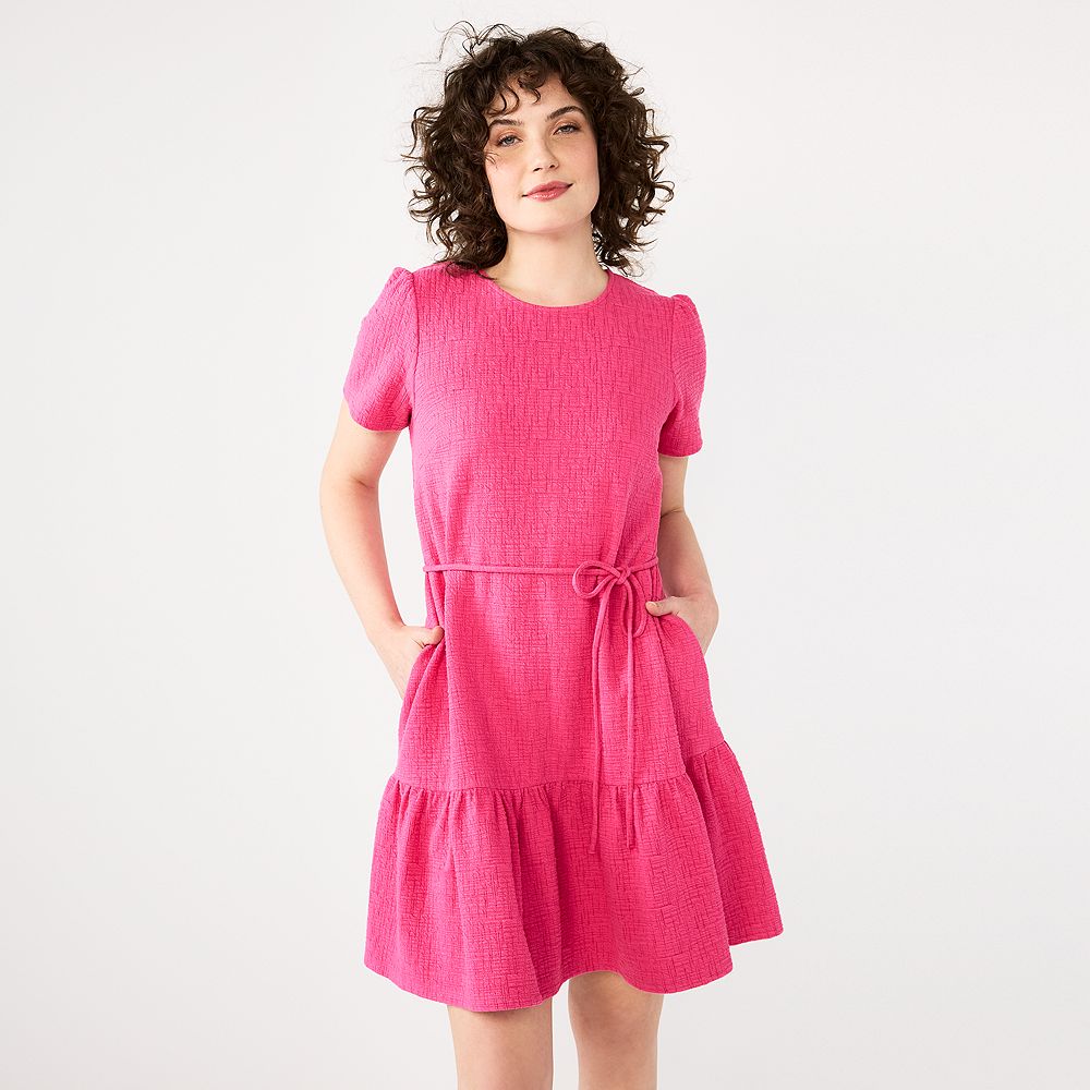 Women's DRAPER JAMES RSVP™ Textured Ruffle Dress