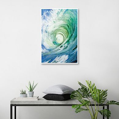 Masterpiece Tidal Wave by Studio Arts Framed Print