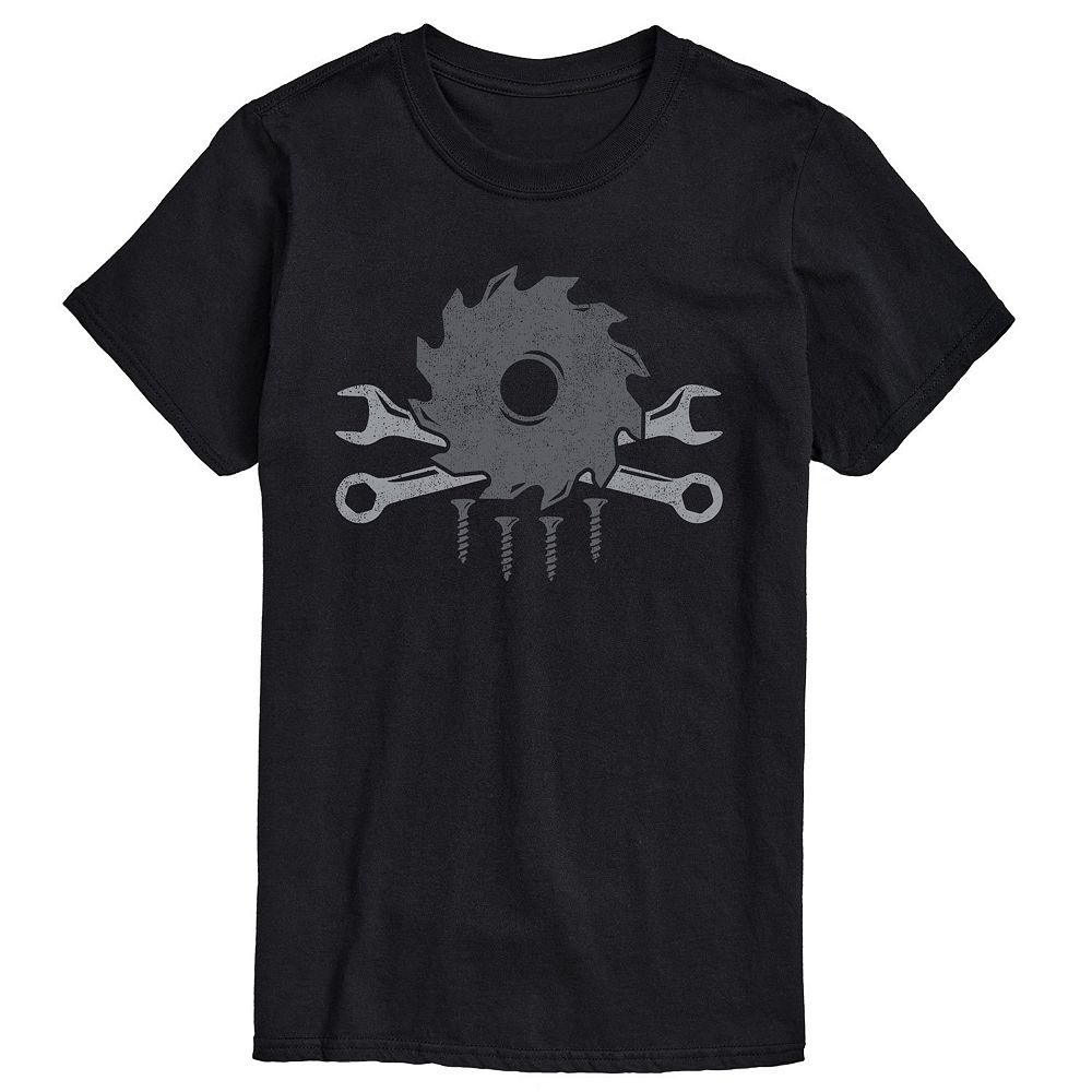 Big & Tall Tool Skull Crossbones Tee