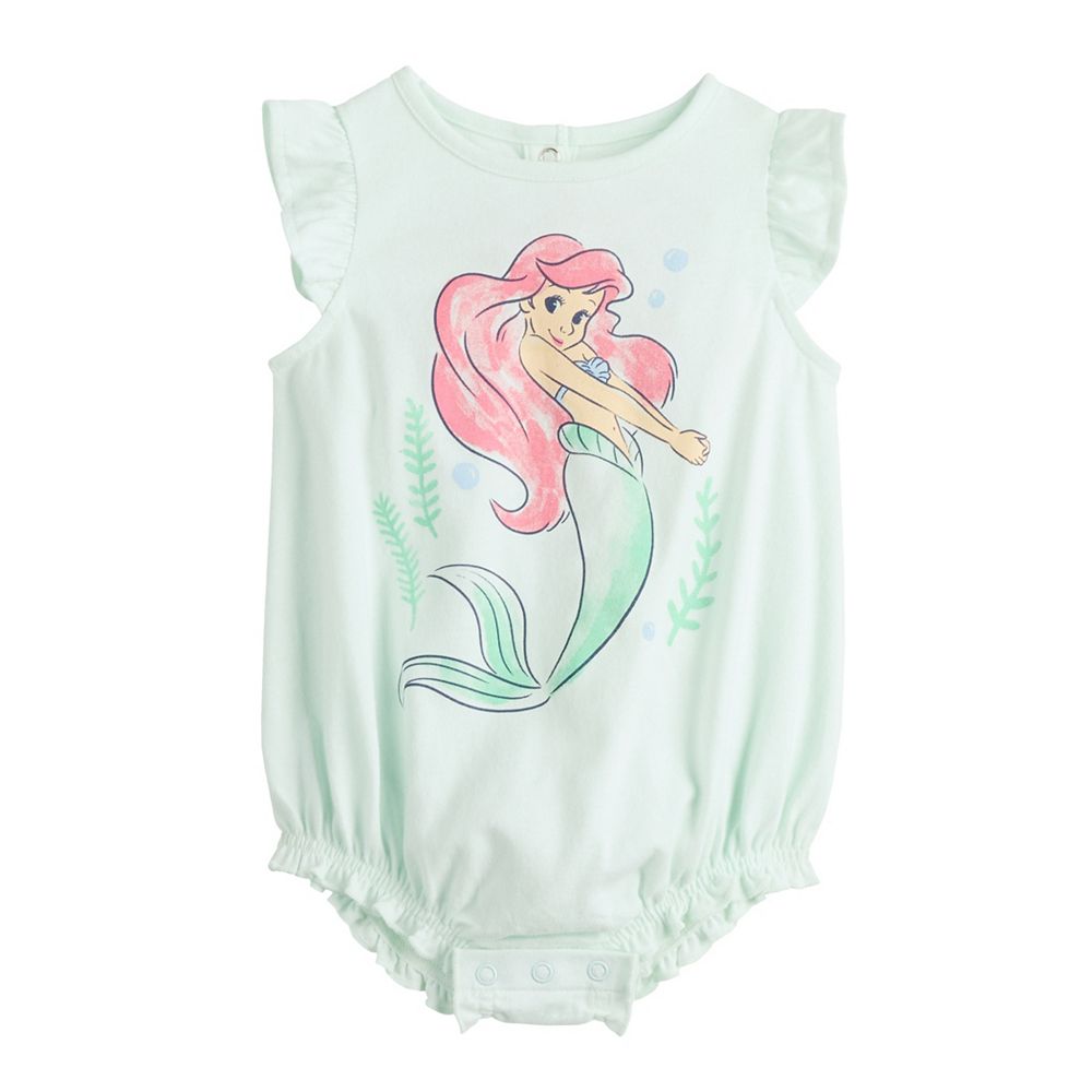 Disney's The Little Mermaid Baby Girl Ariel Bubble Bodysuit by Jumping ...