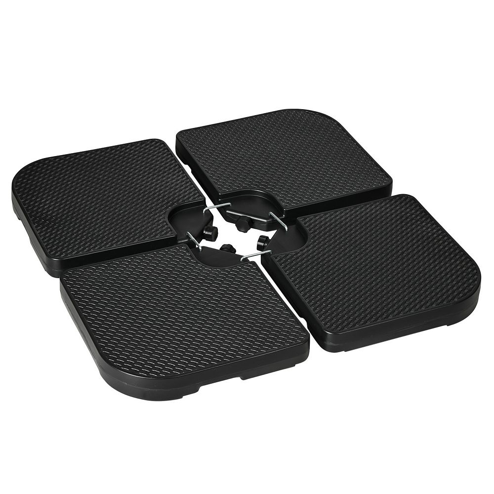 Outsunny 175lb Patio Umbrella Base Weights for Banana Umbrella Cross Base Outsunny 175lb Patio Umbrella Base Weights for Banana Umbrella Cross Base
