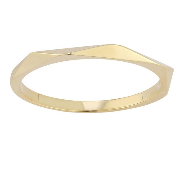LUMINOR GOLD 14k Gold Geometric Band Ring