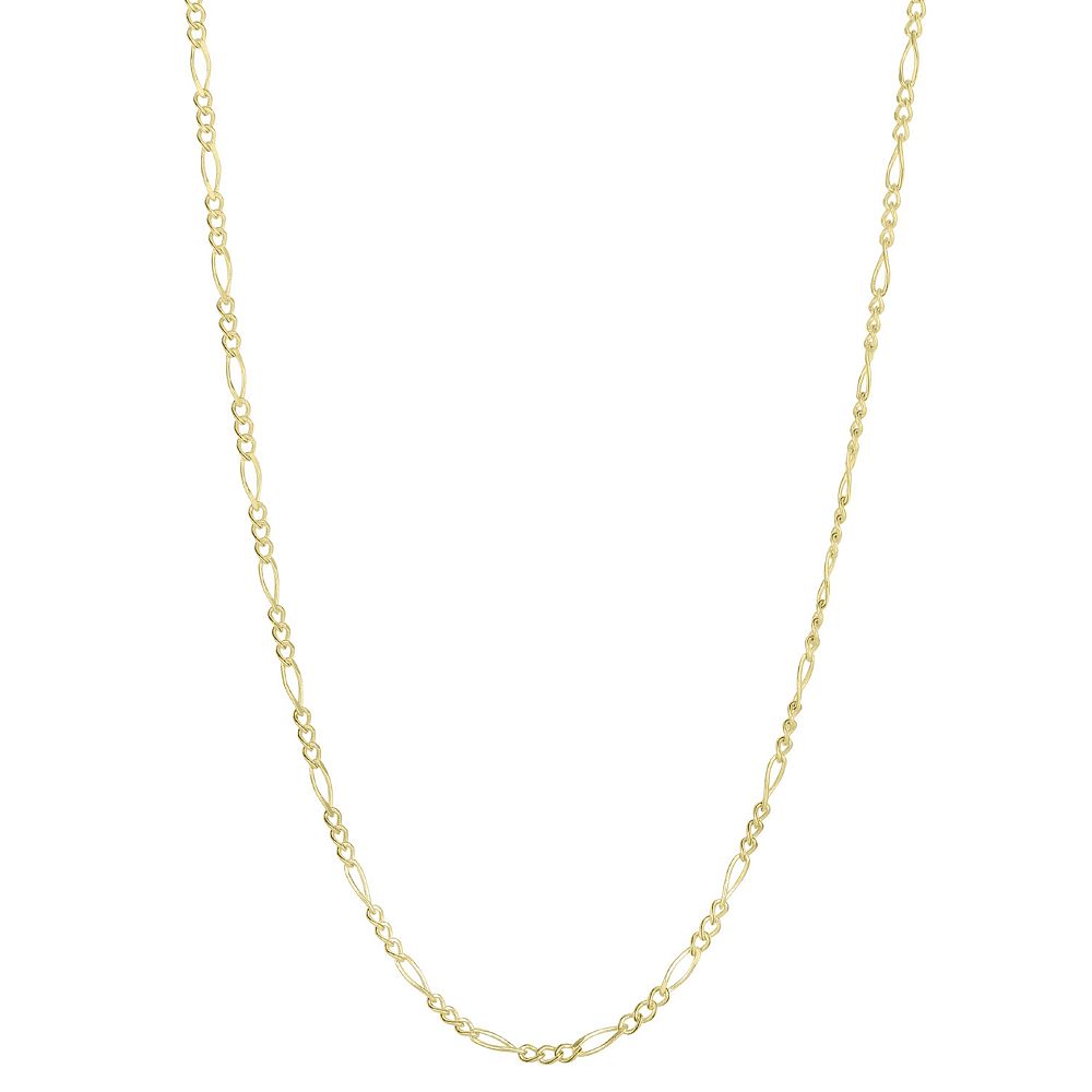 LUMINOR GOLD 14k Gold Figaro Chain Necklace