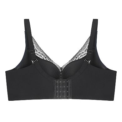 Women's Plus Size Push Up Bra Lace Lift Up Comfort Padded Wirefree Bra