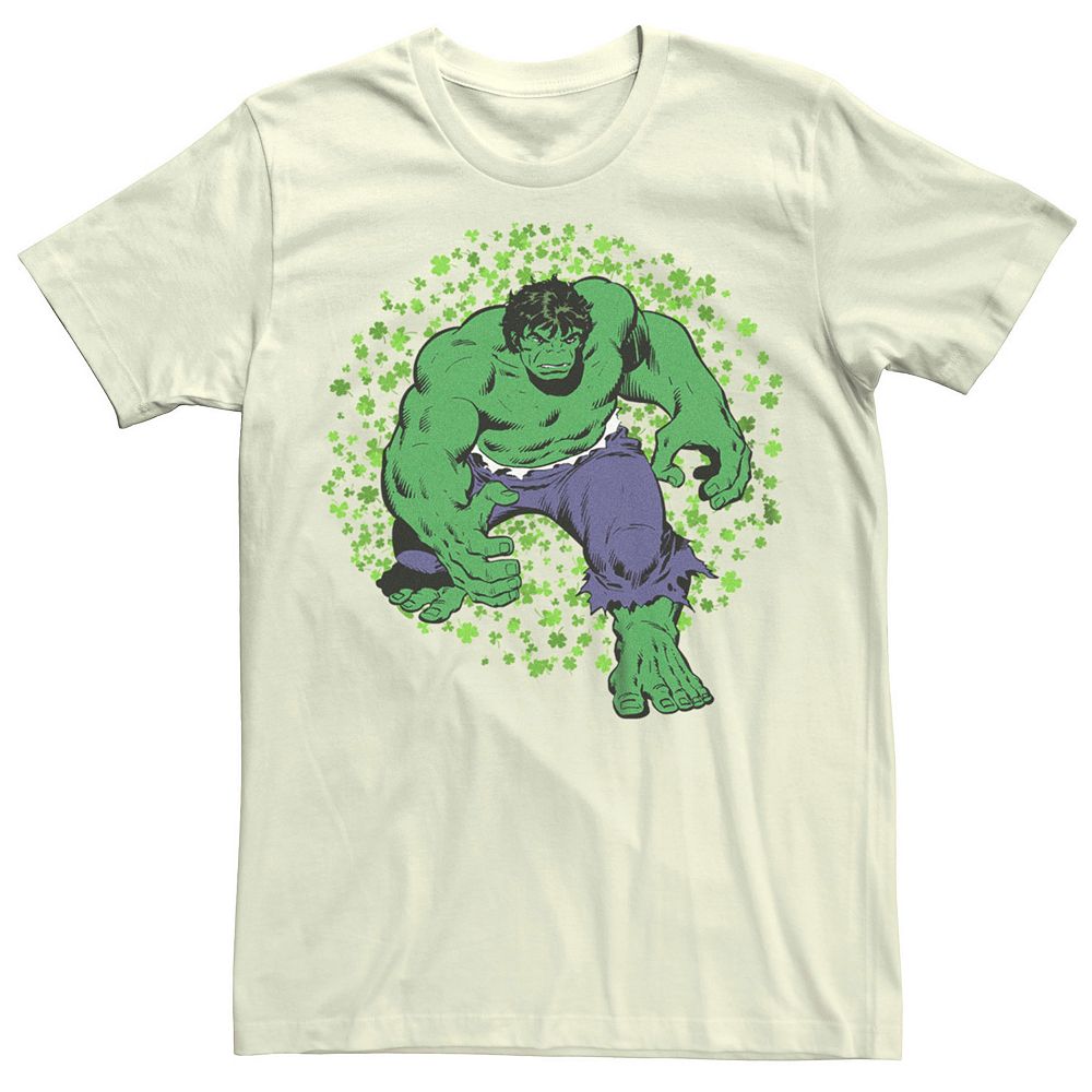 Men's Marvel Hulk St. Patrick's Day Shamrock Tee
